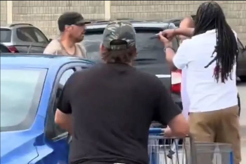 Dramatic video shows armed bystander confronting Walmart mass stabbing ...