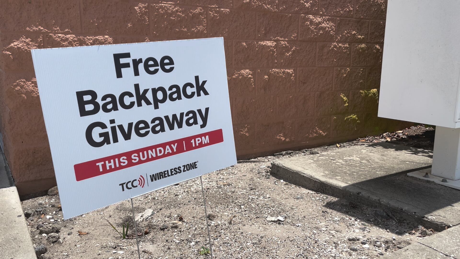 Free backpacks handed out at Verizon stores across the Panhandle