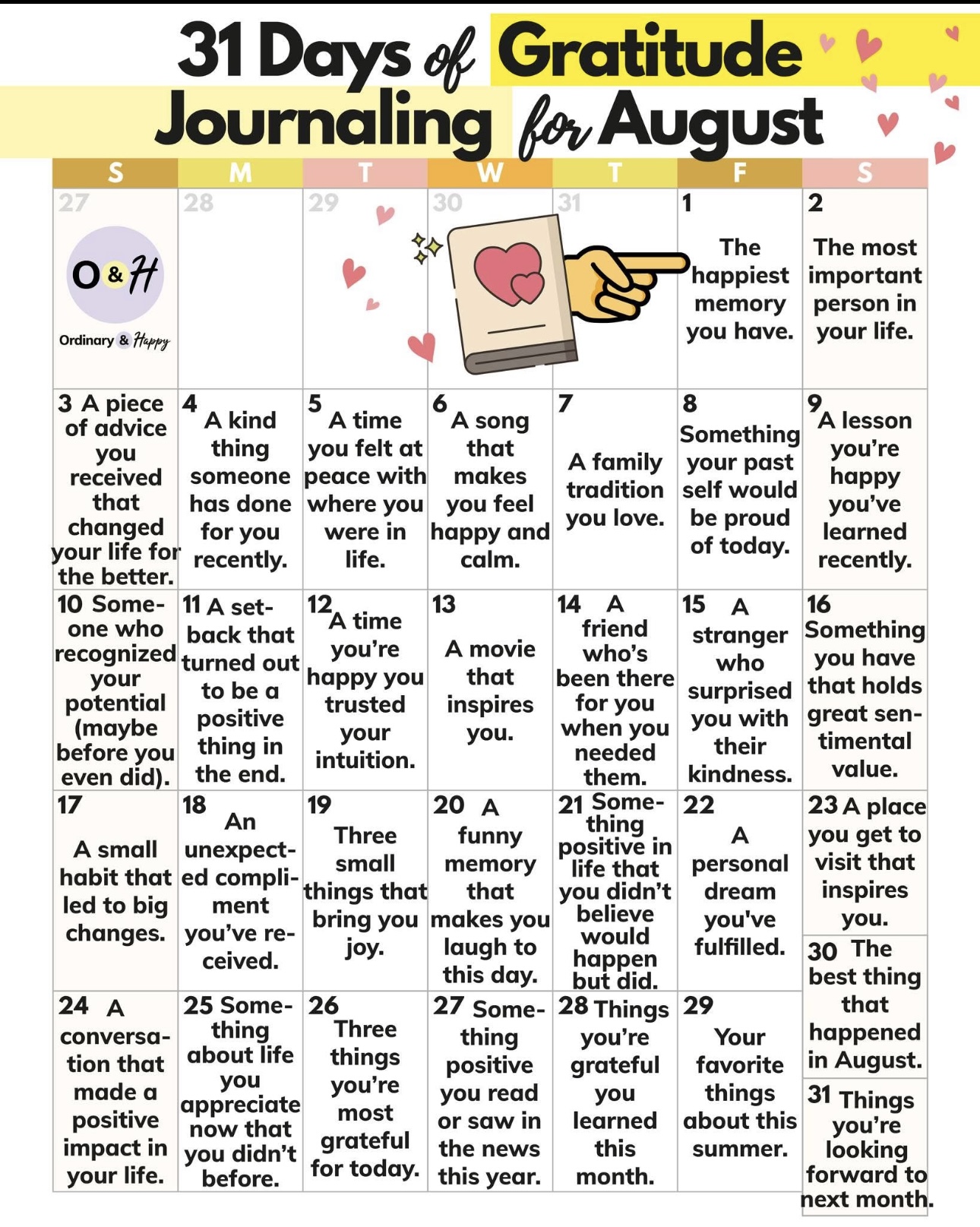 Let's Get Happy in August!