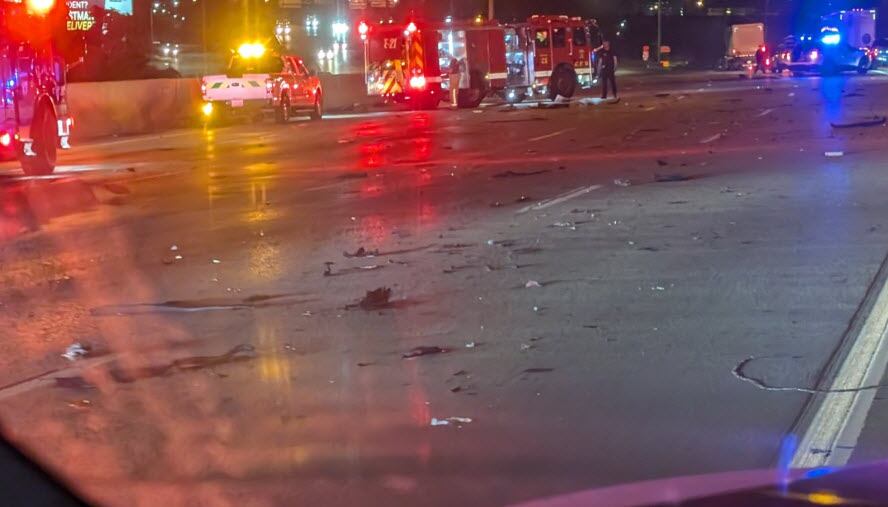 Crash into ODOT truck briefly closes SB I-75, hospitalizing 2