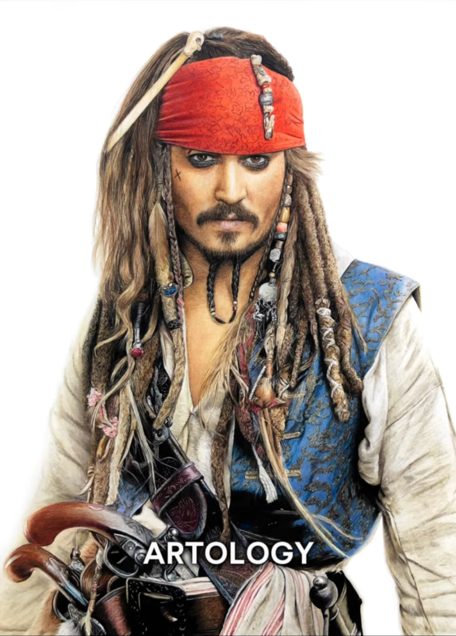 Captain Jack Sparrow Comes to Life – Time-Lapse Drawing