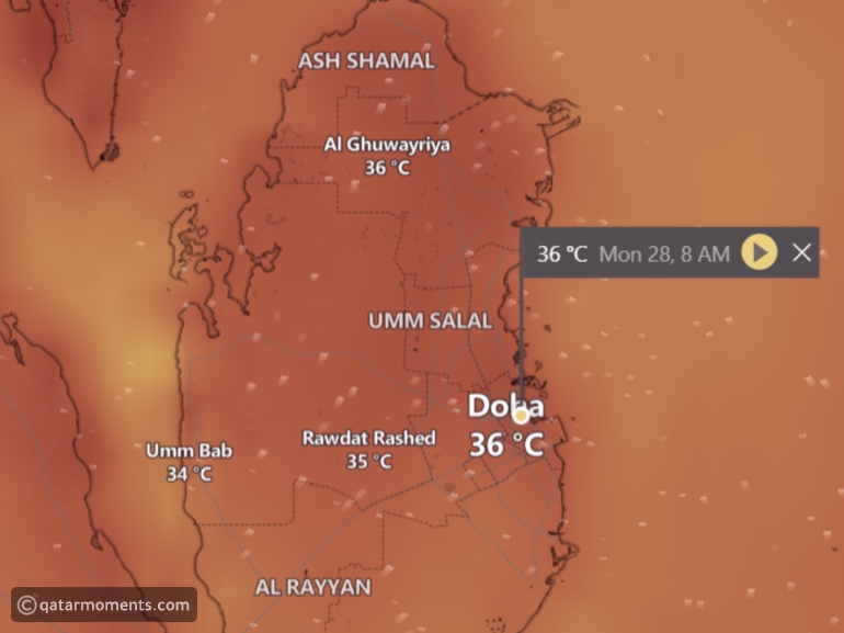 Sunny Skies with Highs of 41°C: Doha, Qatar Weather Today, July 28