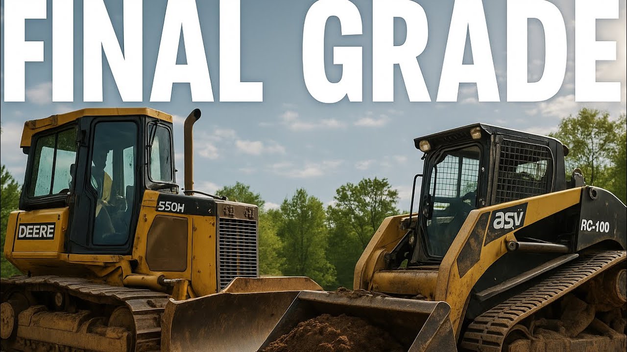 Day 6 of the Big Dig: Final Grading with Bulldozer & Skid Steer
