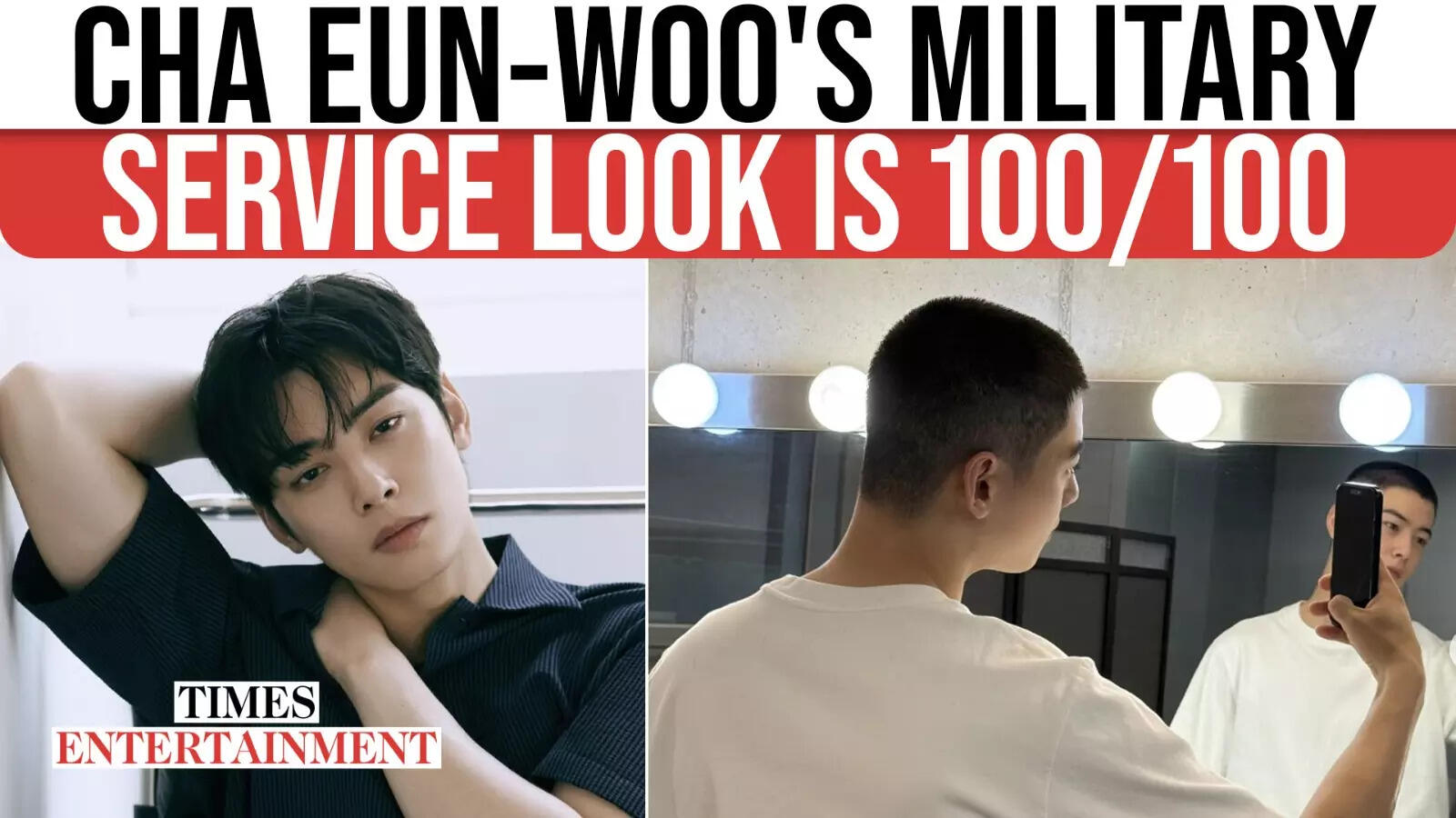 Cha Eun-woo Has Fans Crying With Buzz Cut Debut As He Begins Military ...