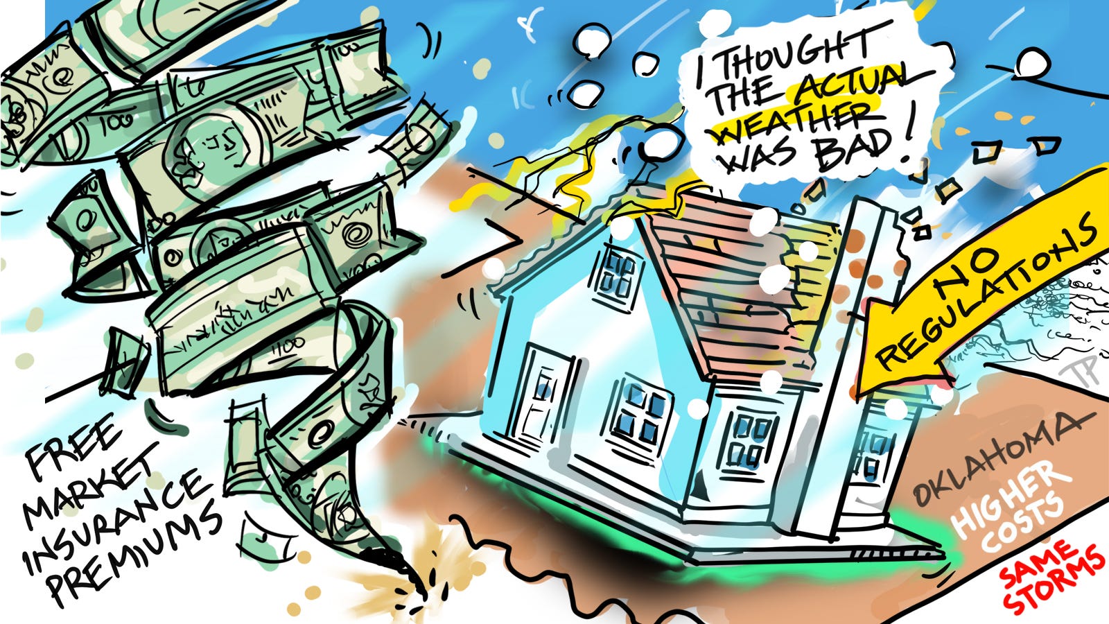 Unregulated sky-high insurance bills are a dark cloud for Oklahoma ...