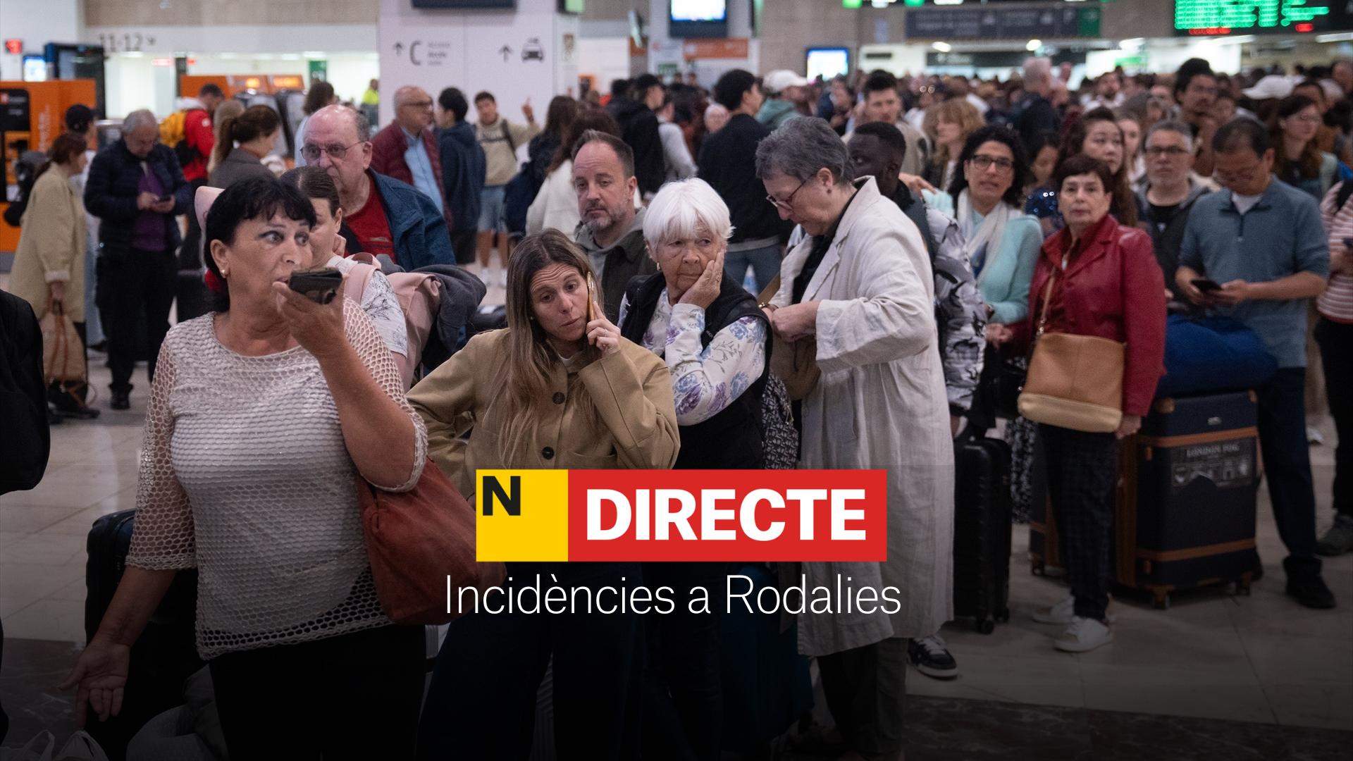 Incidencias en Rodalies hoy, directo | Afectaciones y última hora del estado del servicio de los ...
