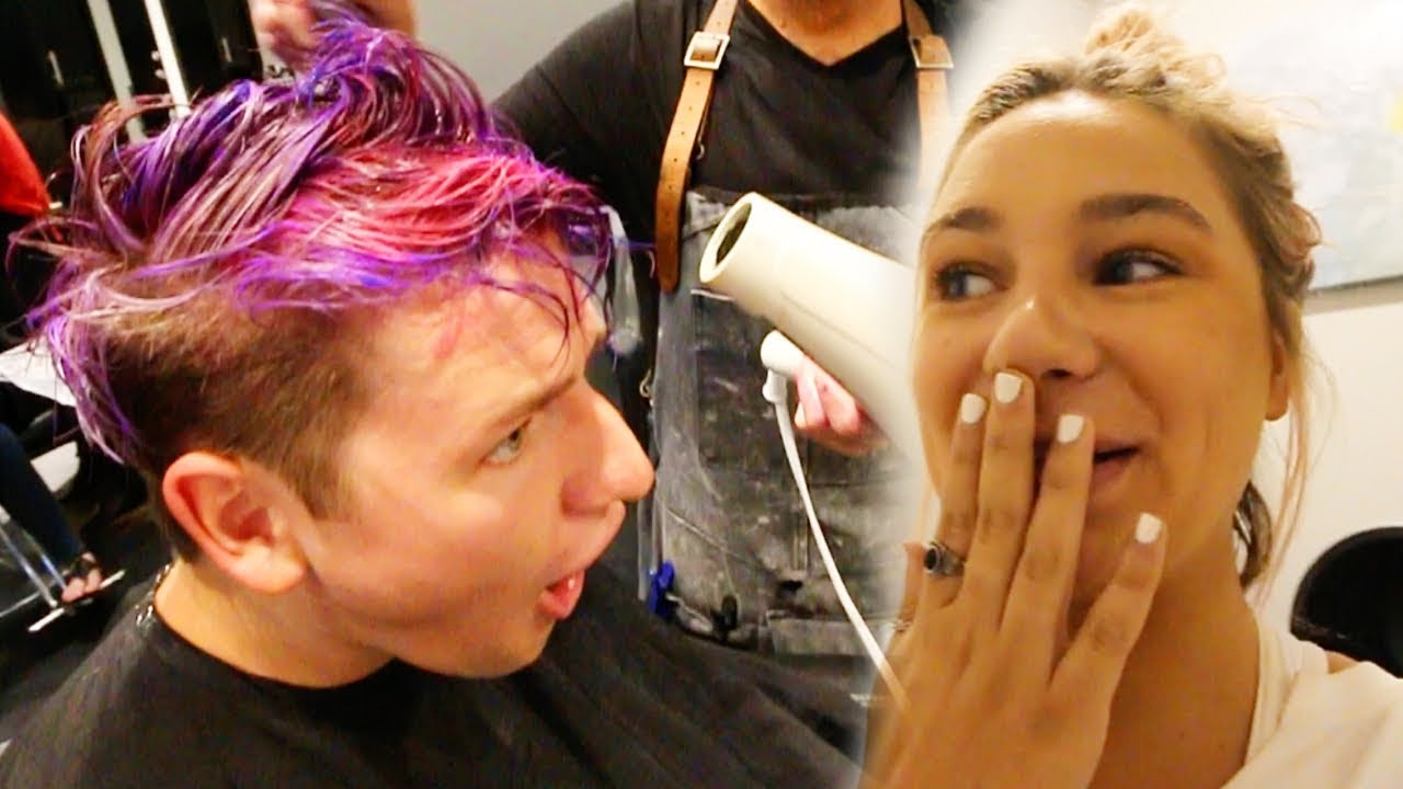 I let my little sister dye my hair and it was a total prank war disaster