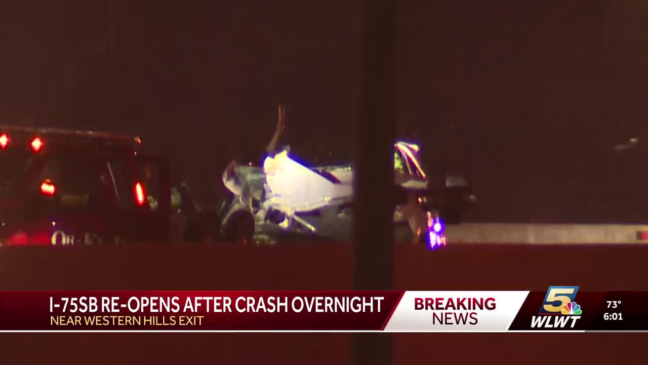 I 75 Southbound Lanes Reopened After Overnight Crash In Cincinnati