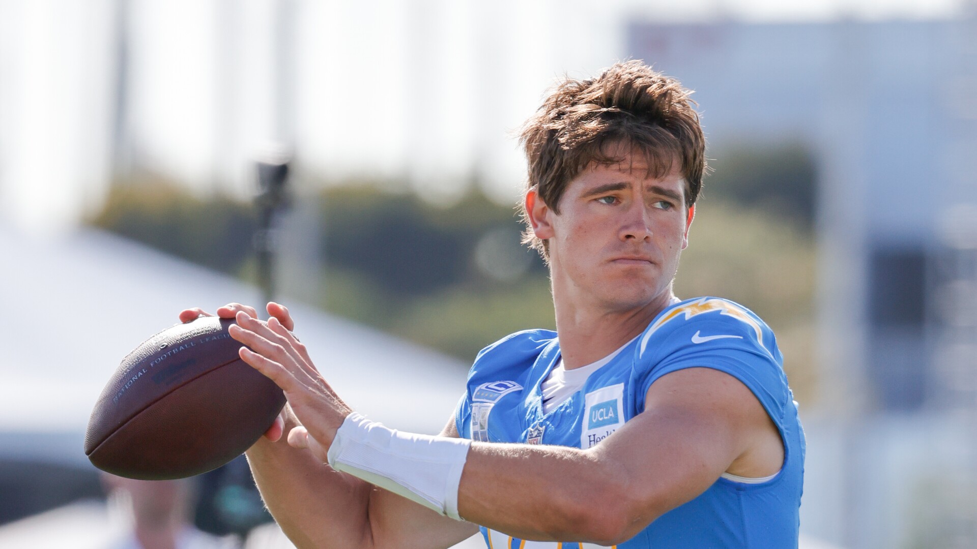 Jim Harbaugh: We have to get on Justin Herbert's level