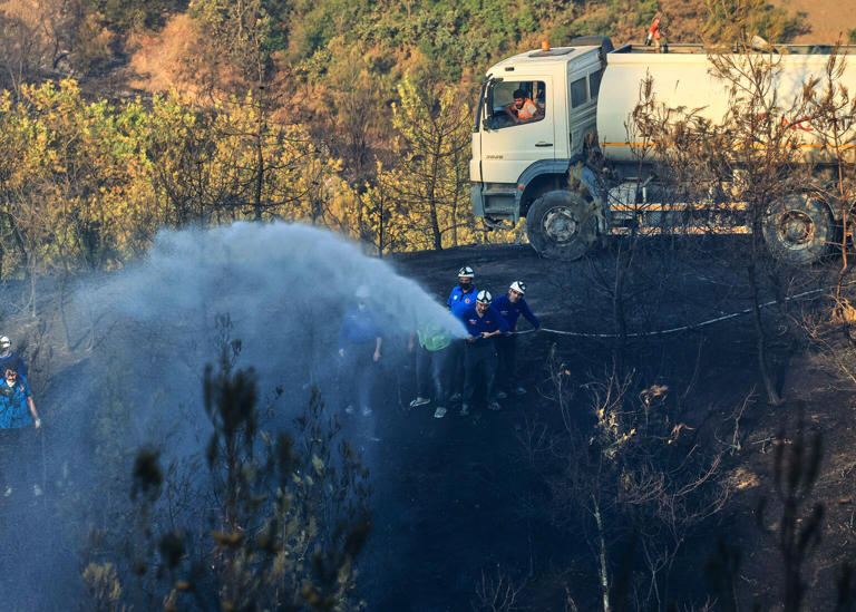 Two volunteer firefighters die amid wildfires in Turkey