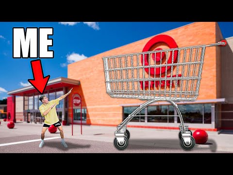 Shopper navigates local store using the world's largest shopping cart
