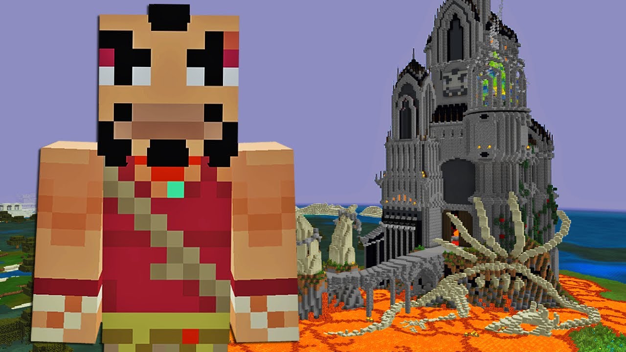 Minecraft Xbox exploring an evil lair