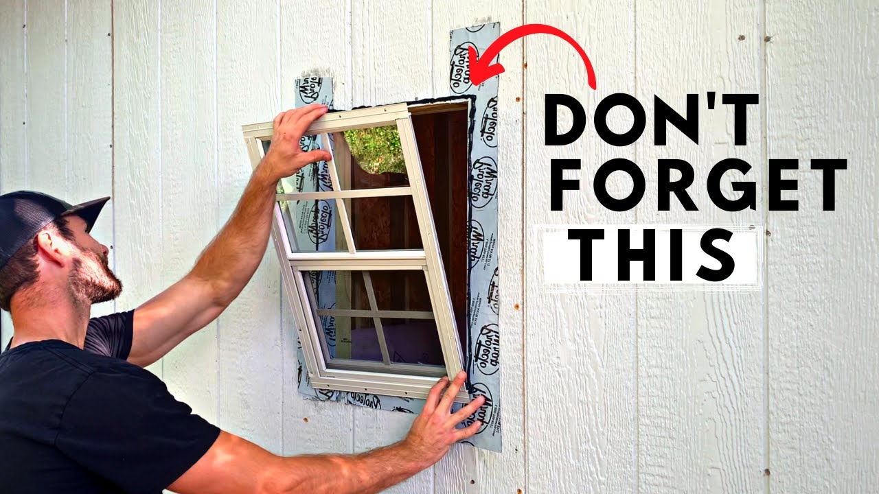 The right way to install a shed window