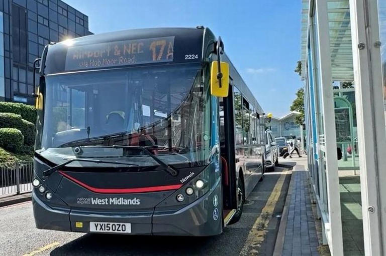 New Birmingham Airport bus service connecting city centre starting next ...