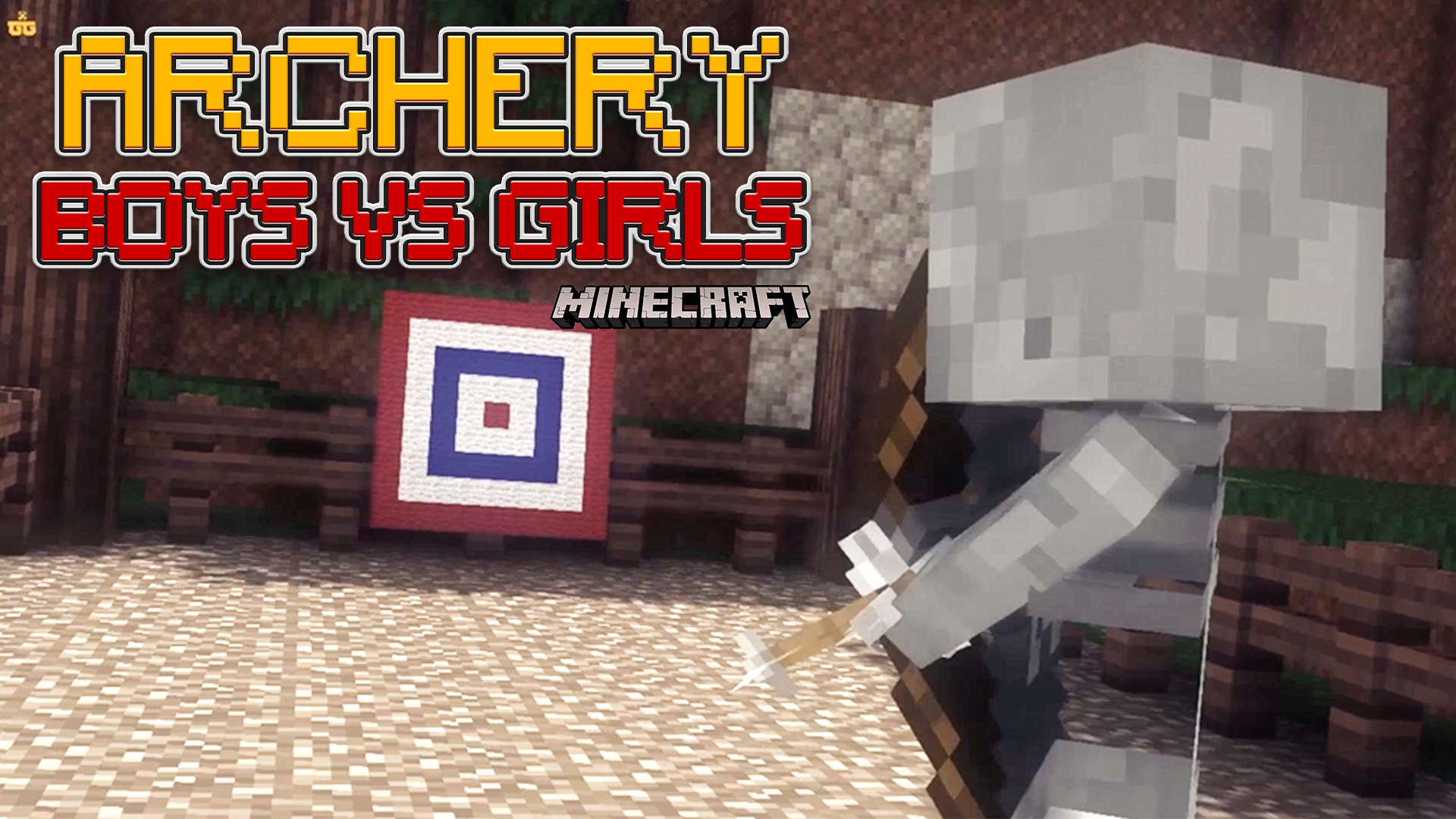 Minecraft Animation – Boys vs Girls Archery Battle