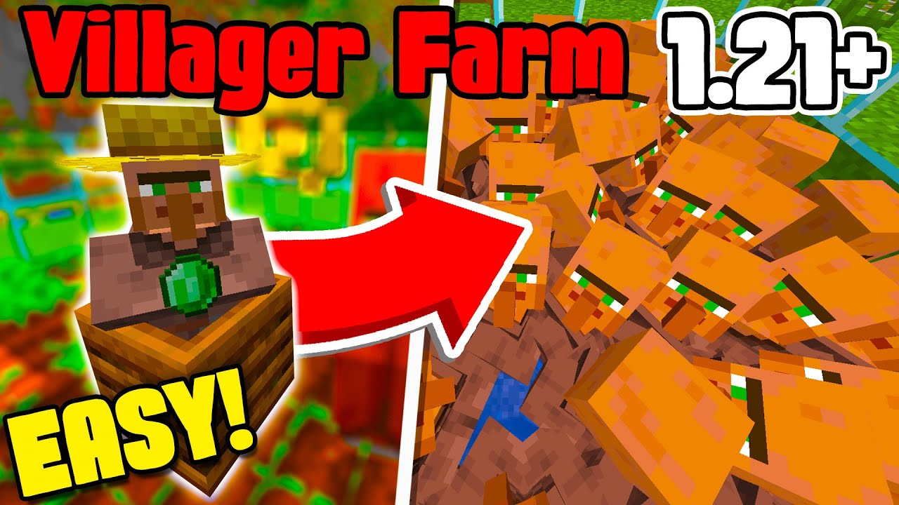 Easy Villager Breeder Farm – Minecraft 1.21+ (Java & Bedrock Tutorial)