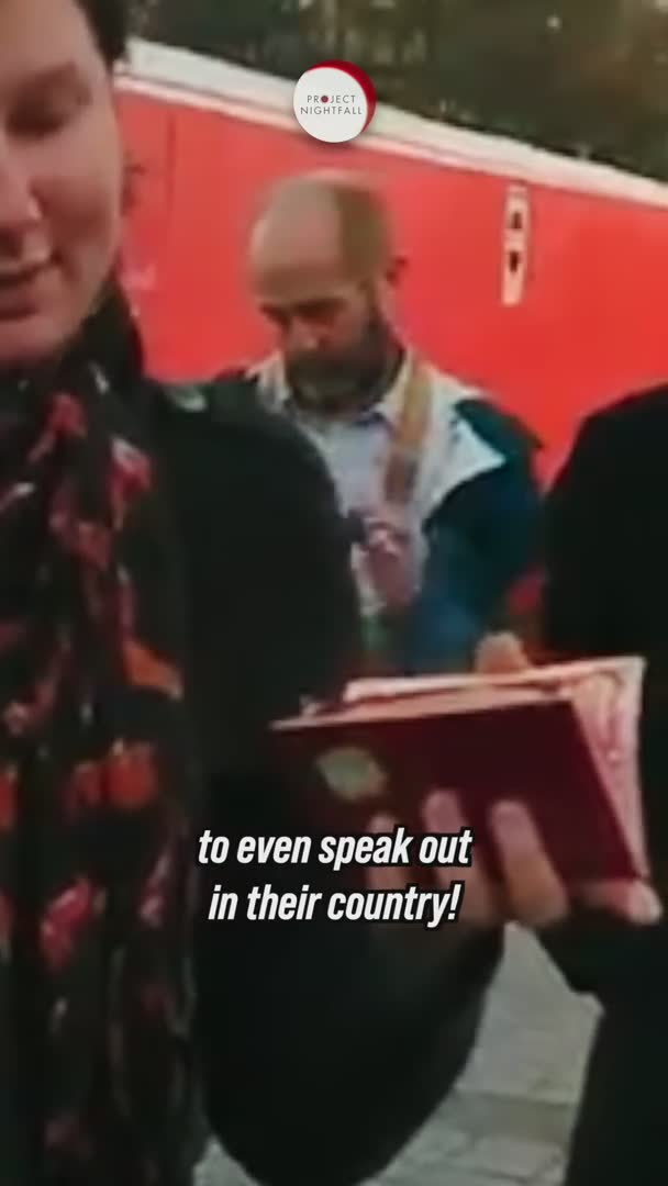 Russian woman burns her passport