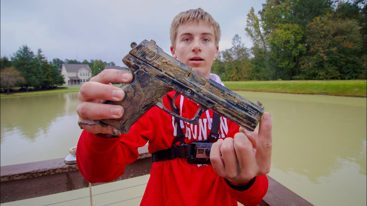 Rare Find Pulled from Riverbed Using Magnet Fishing
