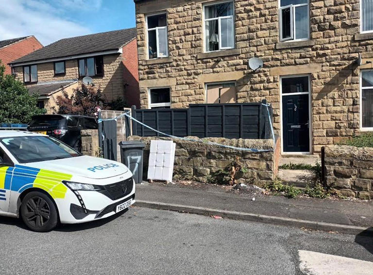 Police remain at scene on Batley street as murder investigation continues
