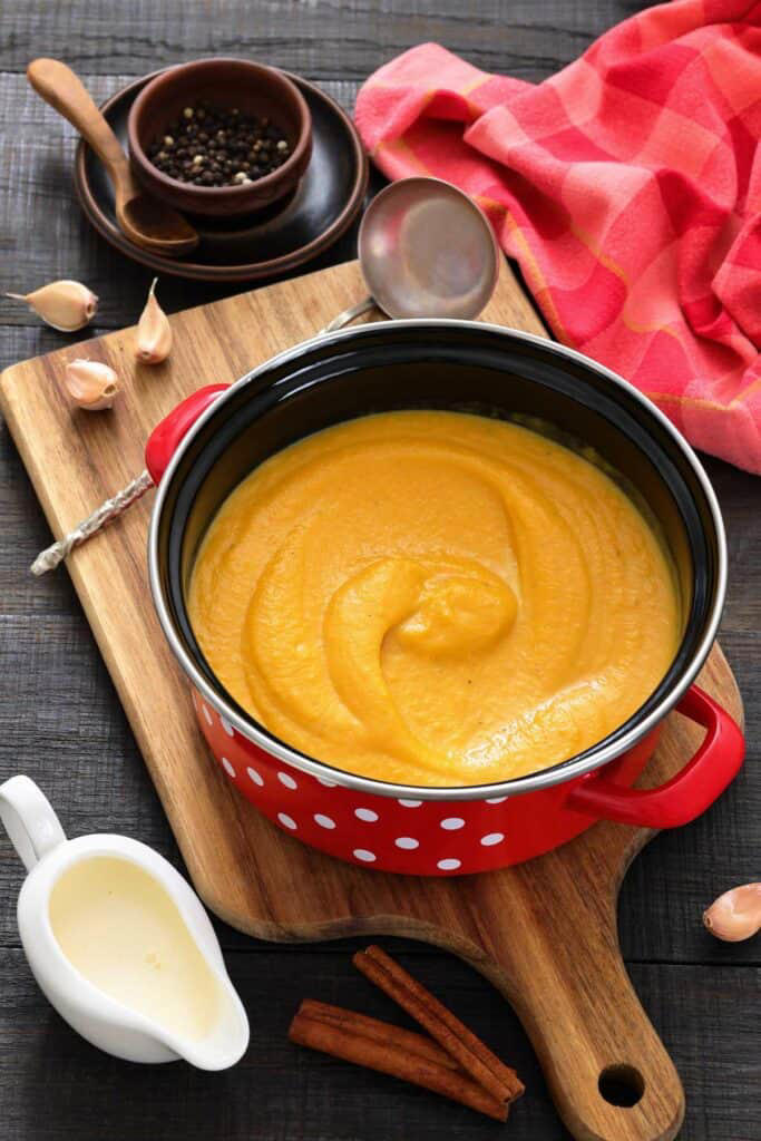 Creamy Pumpkin Soup with Canned Pumpkin
