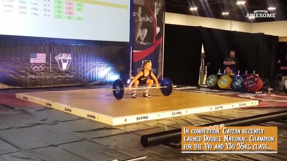 Caitlin - 9 Year Old Weightlifter
