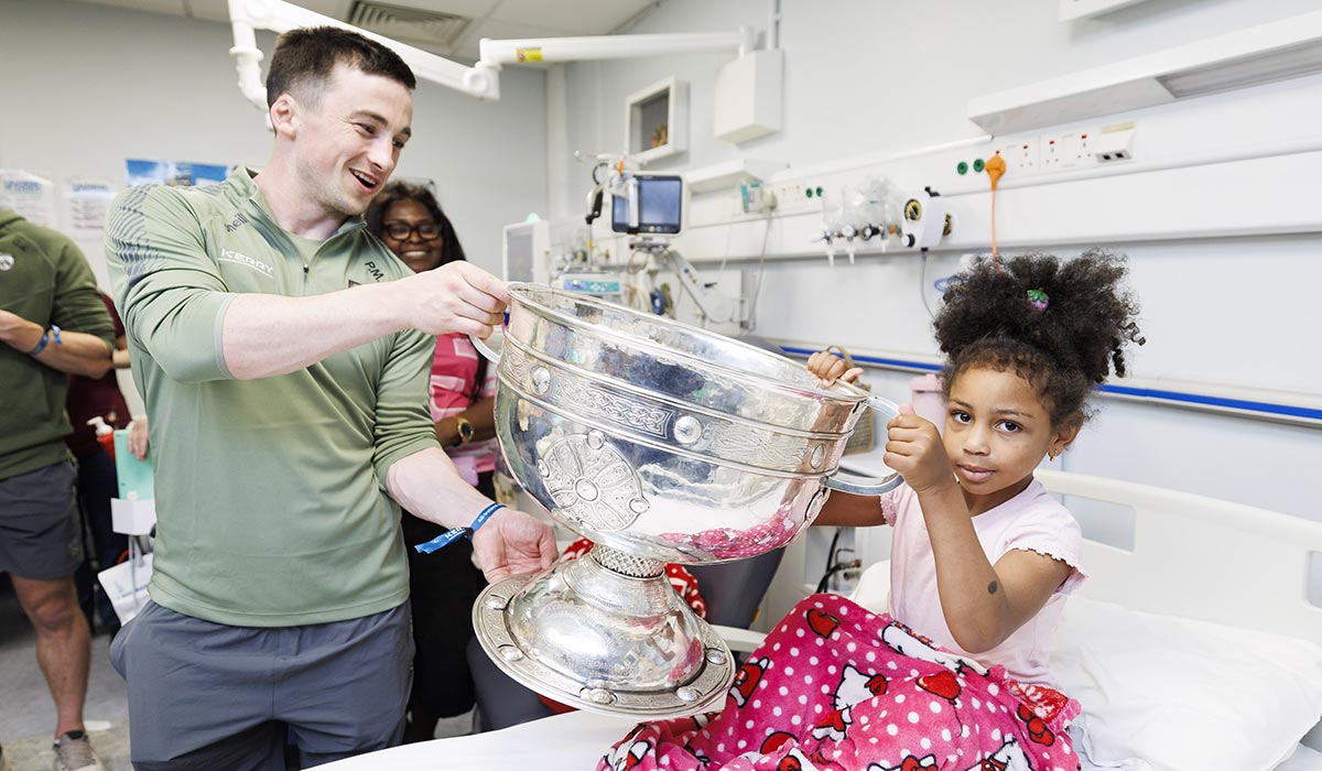 PICS: Kerry GAA stars bring Sam Maguire and smiles to young patients at ...