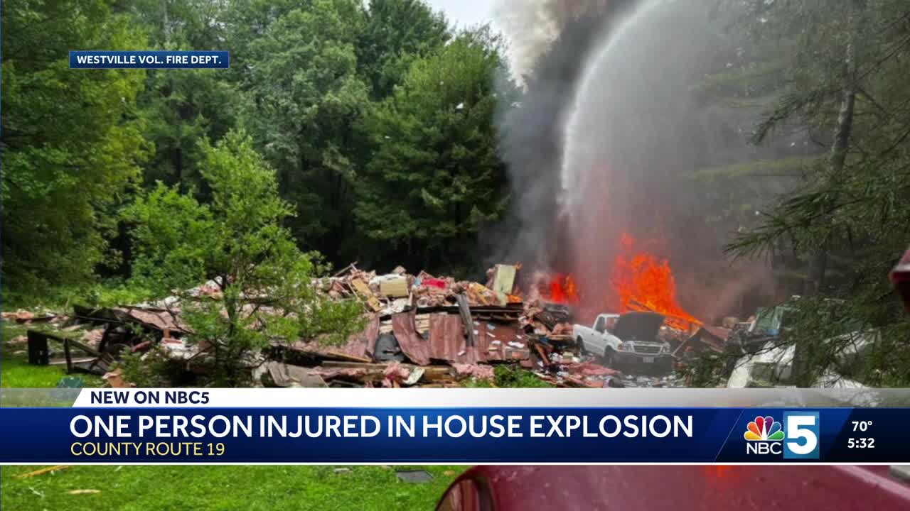 Home destroyed after explosion in Franklin County, NY