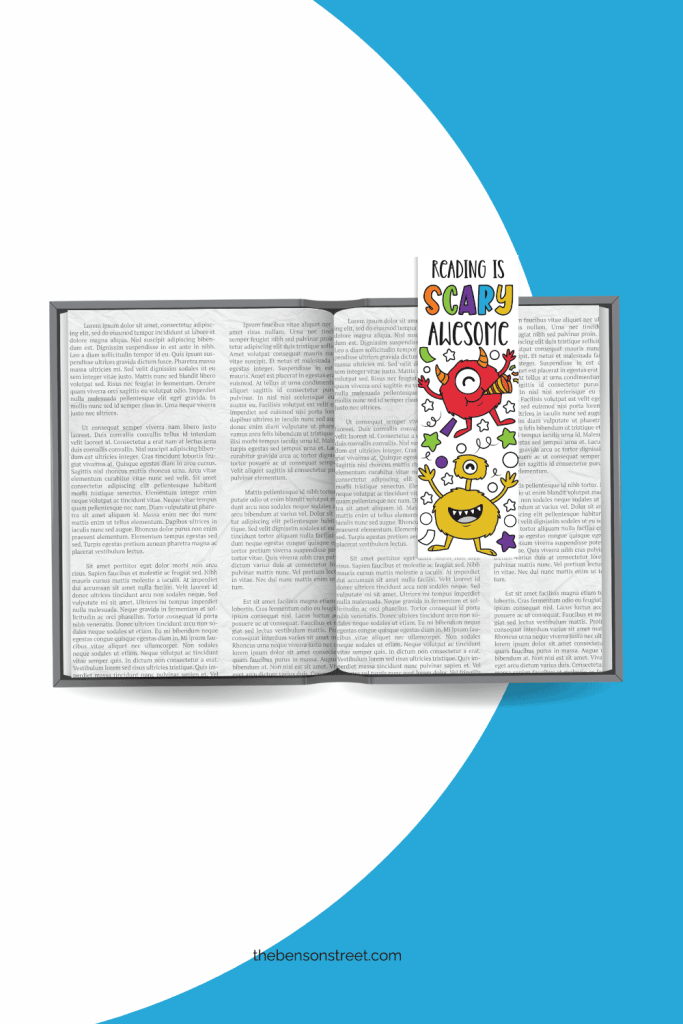 Free Printable Monster Bookmarks to Color