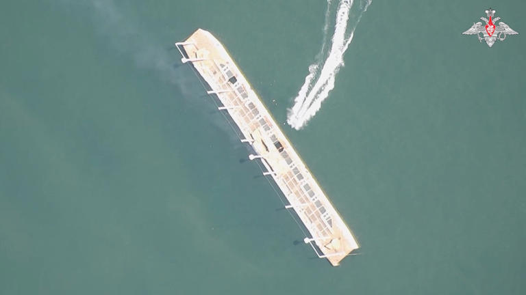 Russia's sinking fake ships with exploding naval drones. The training ...