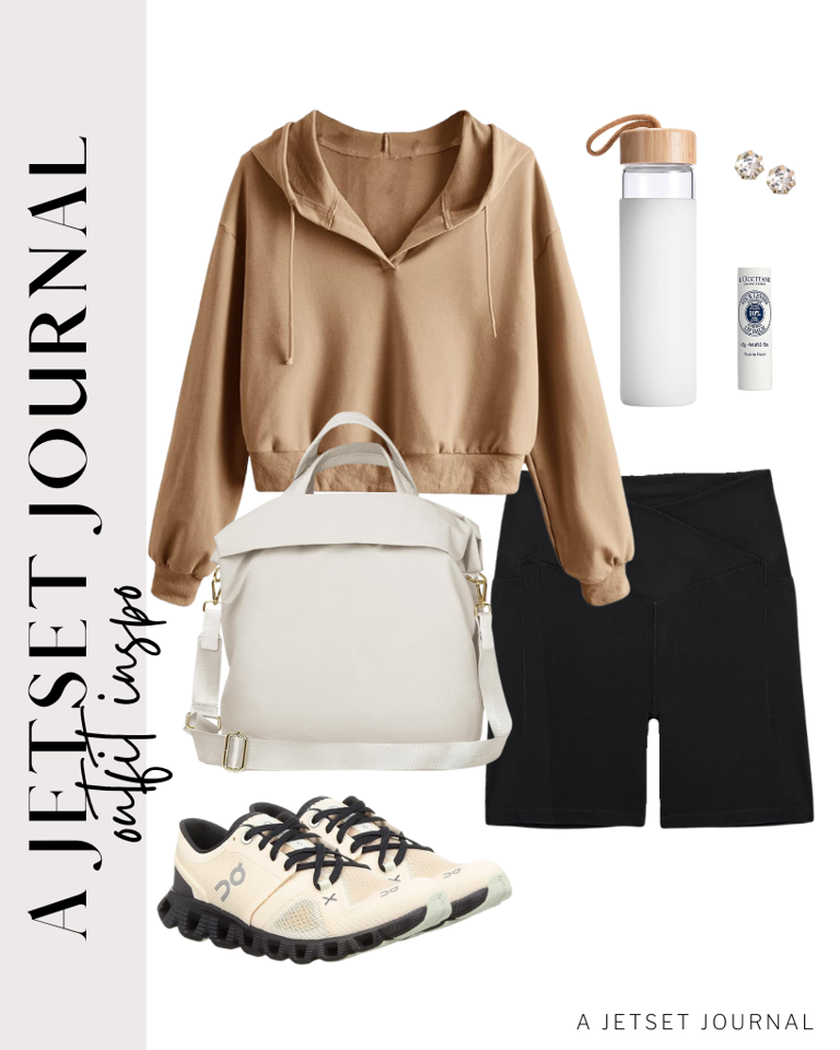 Love These Outfit Ideas With Style Pullovers and Bike Shorts for the ...