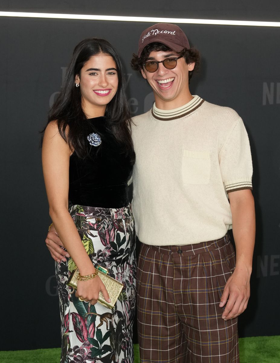 SNL's Marcello Hernández introduces girlfriend Ana Amelia Cabral during 'Happy Gilmore 2' premiere