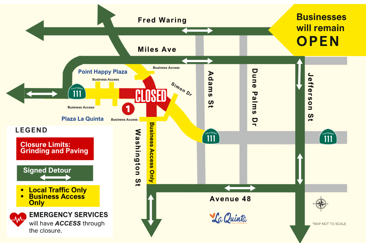 Traffic alert: Busy Highway 111 intersection to close for 24 hours this ...