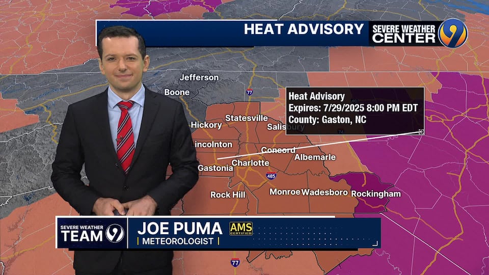 Monday afternoon's forecast with Meteorologist Joe Puma