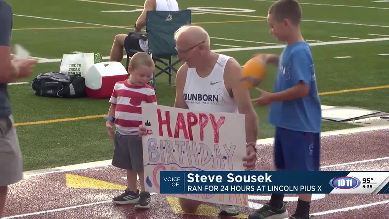 Lincoln man finishes 24-hour straight workout at Lincoln Pius X