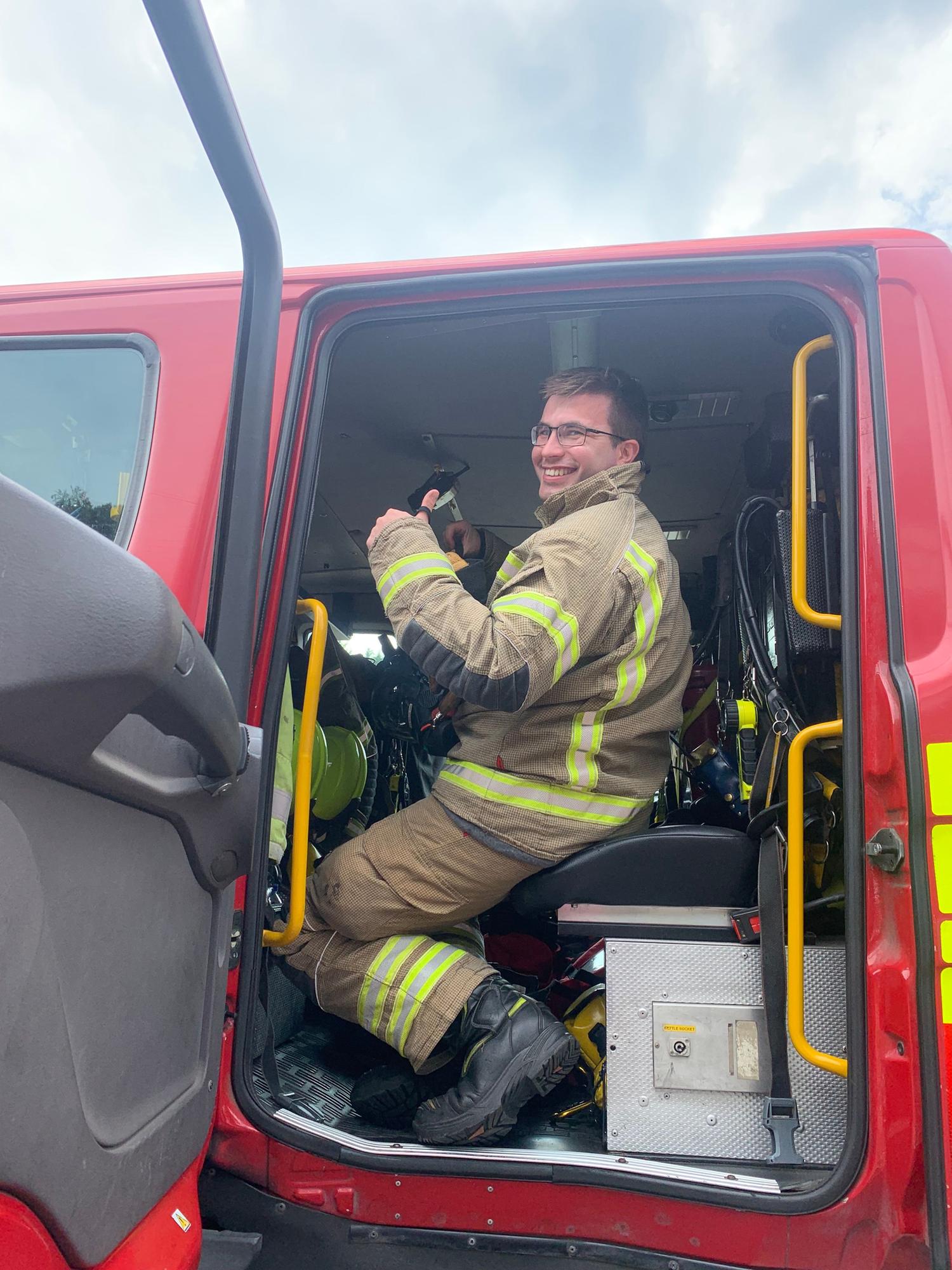 Local care home invite firefighters for safety talk