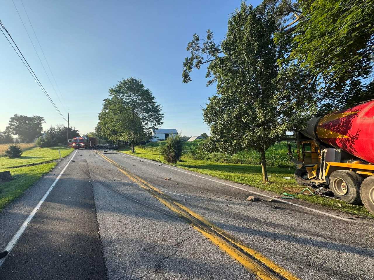 Helicopter Responds To Trash Truck Crash With Entrapment In PA (DEVELOPING)