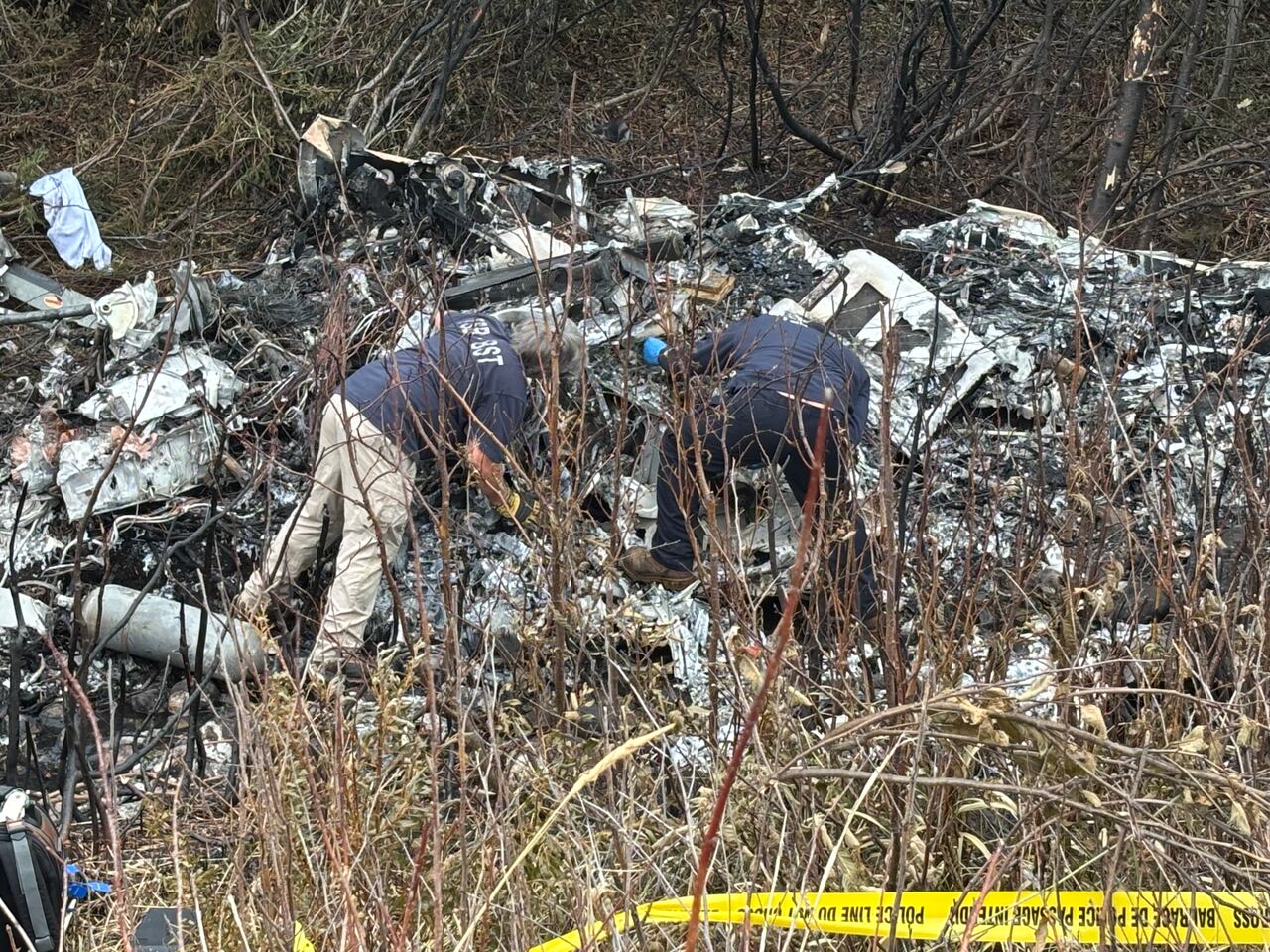 Investigators sift through wreckage of small-plane crash that killed 2 ...