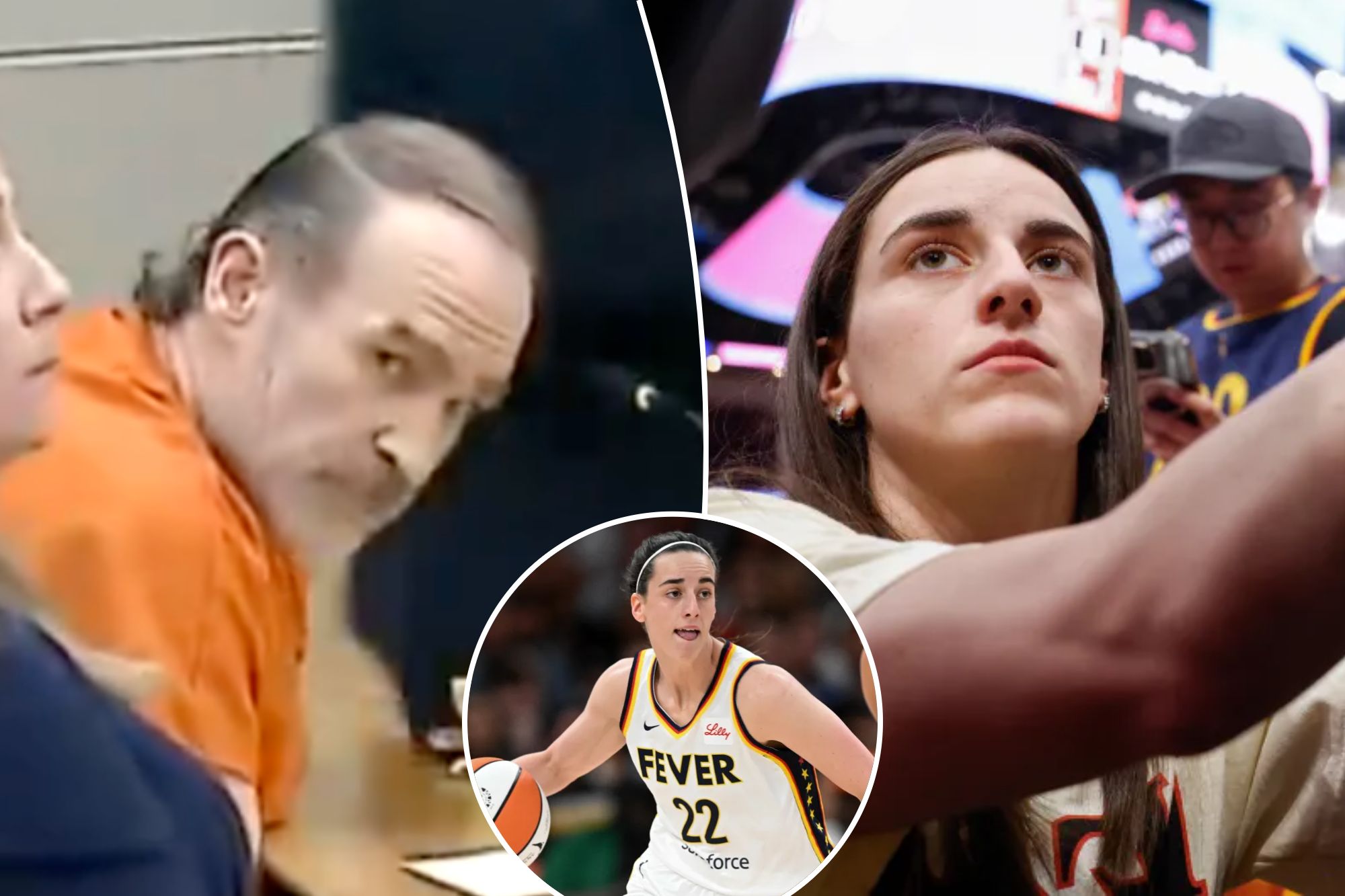 Caitlin Clark stalker gets 2.5 years in prison during heated court hearing