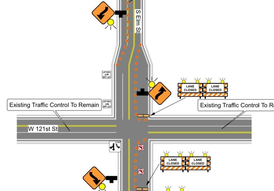 Traffic shift set for next Monday on Elm St. project in Jenks
