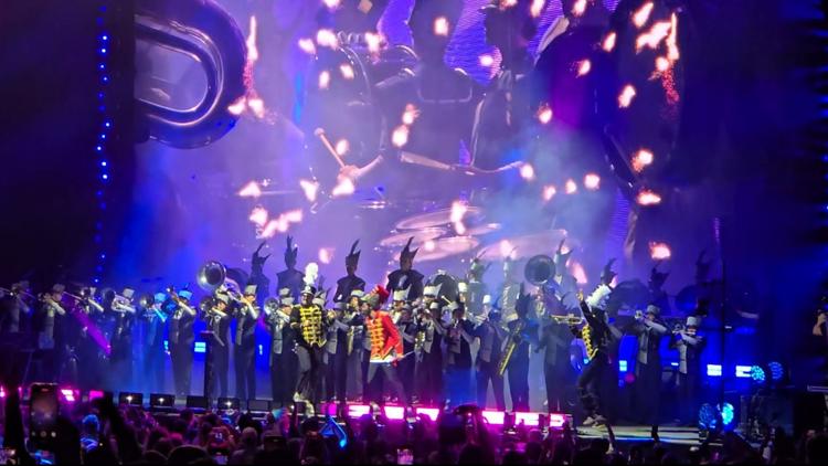 O'Fallon marching band shines on stage with AJR at St. Louis concert
