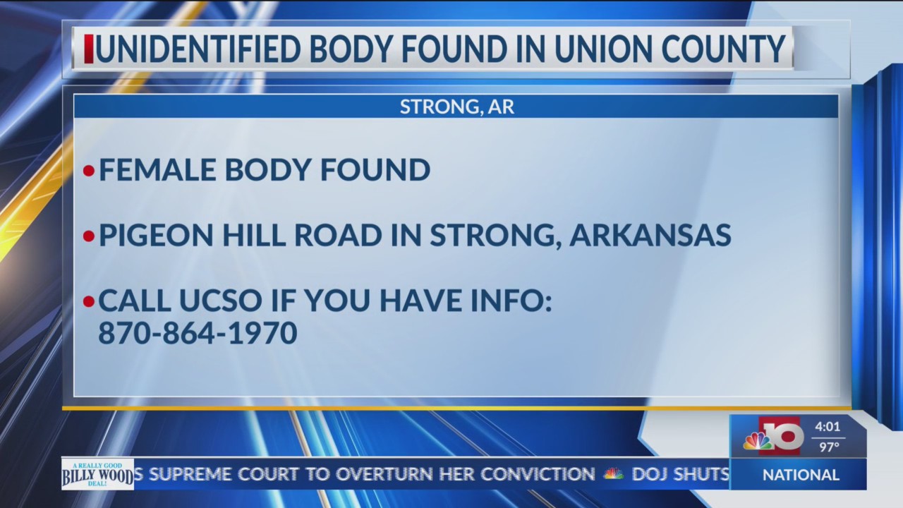 NBC 10 News at 4: Unidentified female body found in Union County