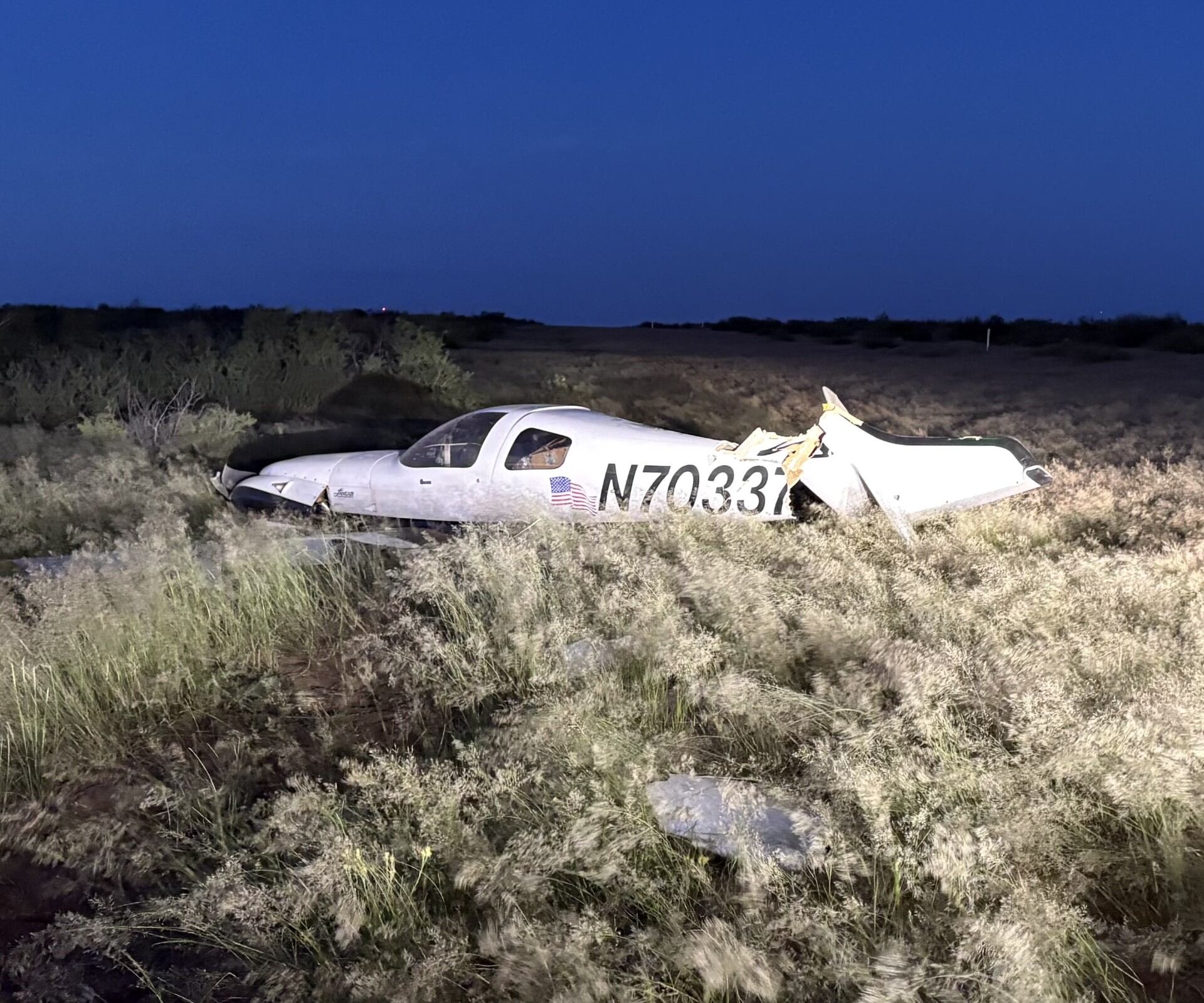 Plane crashes near Winkler County airport, pilot uninjured