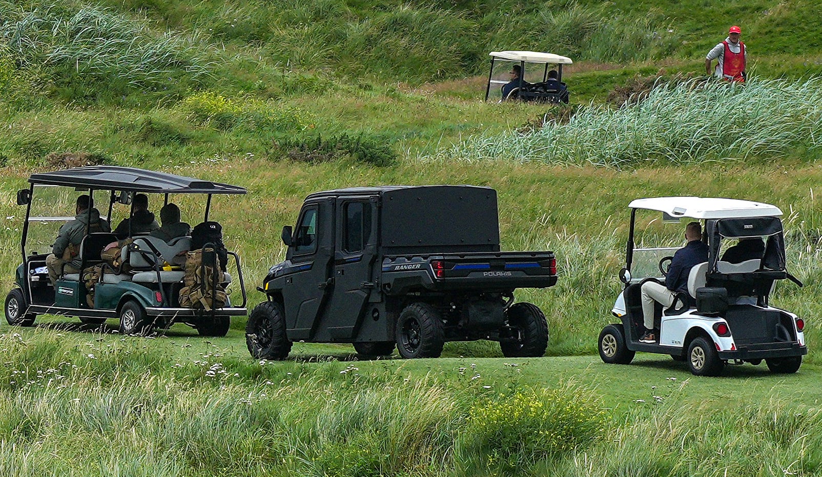A look at 'Golf Force One': the black vehicle following Trump on the ...