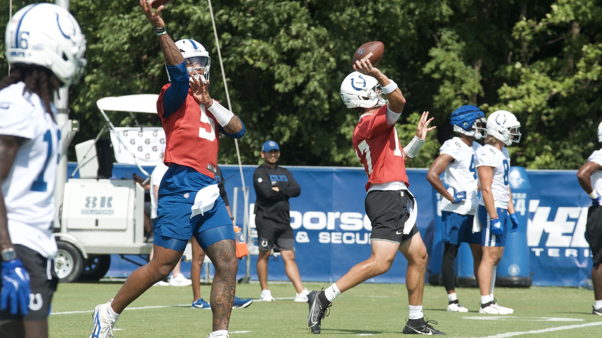 Impressive performance from Colts offense in first day wearing full pads