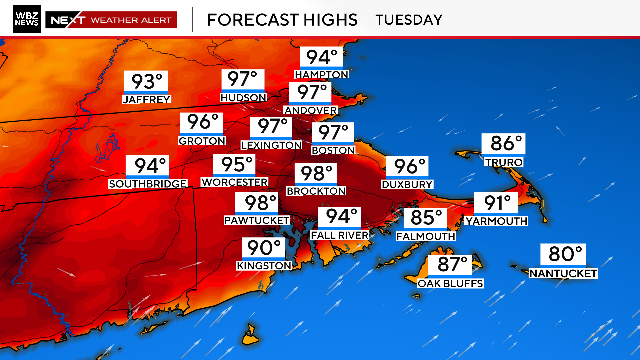 Heat advisory in effect across most of Massachusetts, Boston sets ...