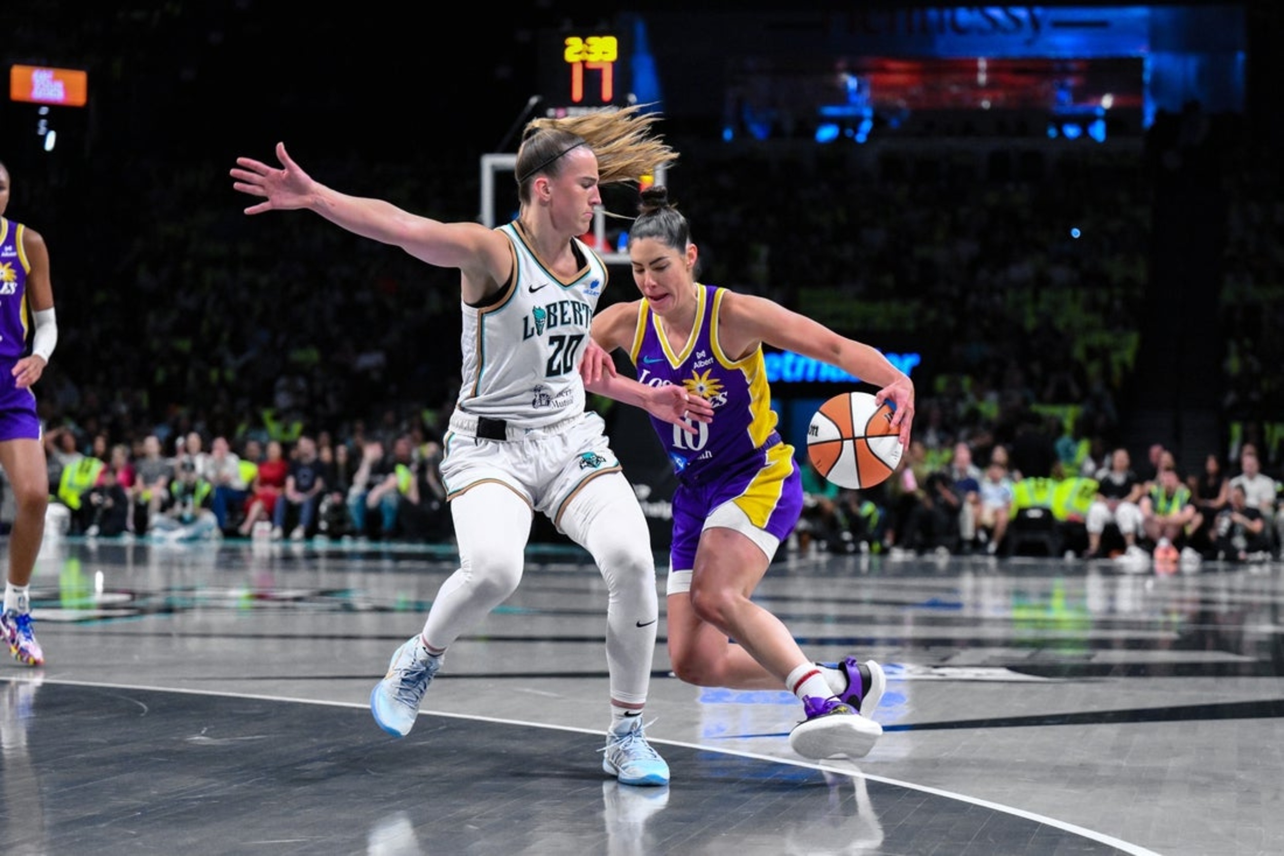 Aces visit ex-point guard Kelsey Plum and red-hot Sparks