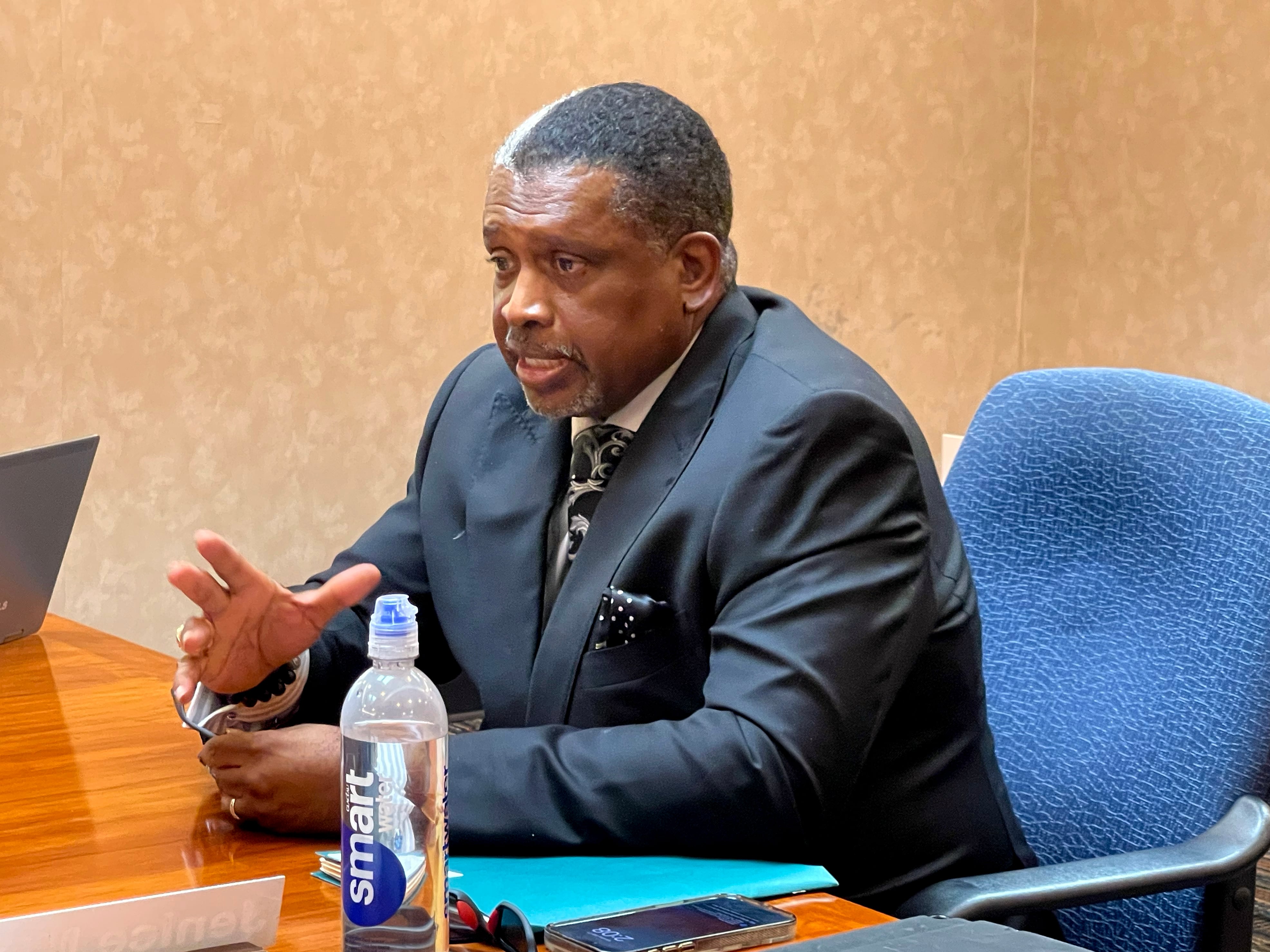 The Rev. Steven Bland Jr. is the Detroit school district’s new board member