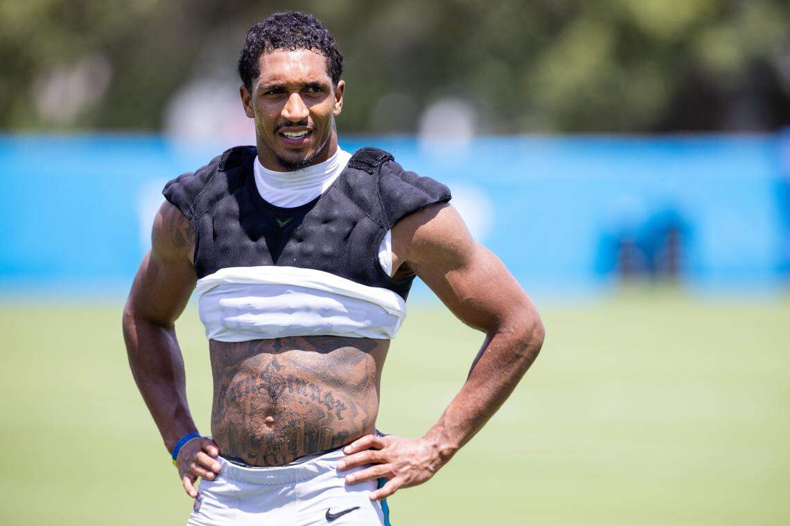 Panthers training camp: First practice in pads features fight ...