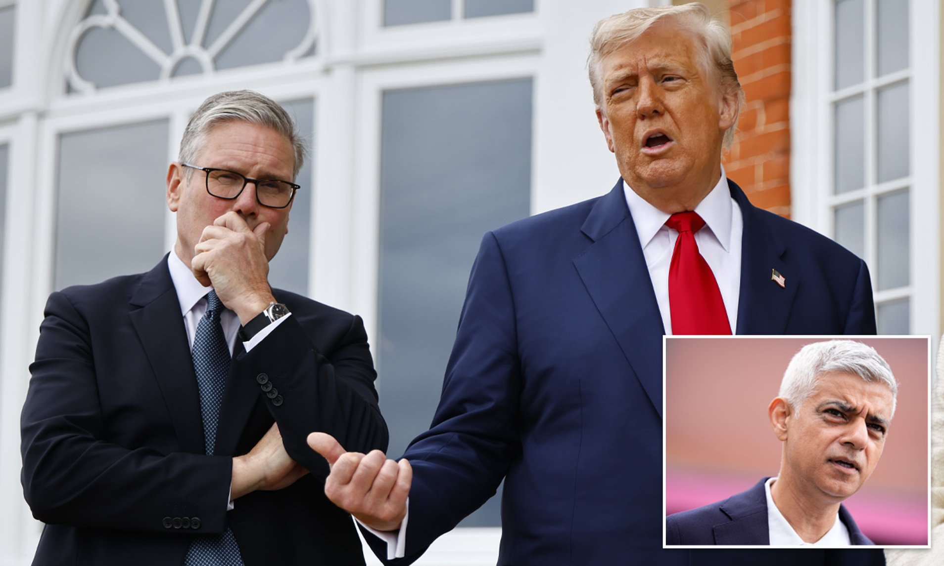 Awkward moment Trump and Starmer clash over their relationship with ...