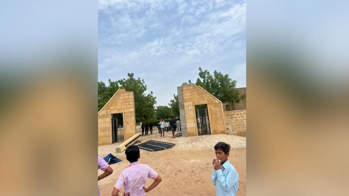 School gate pillar collapses in Jaisalmer killing 9-year-old student ...